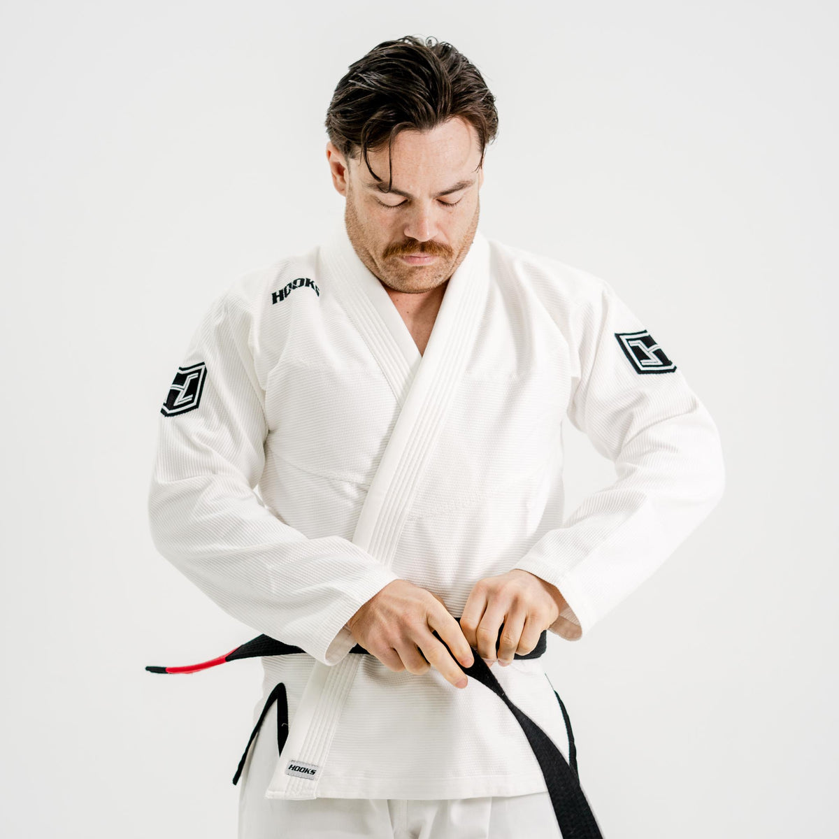 Hooks BJJ GI - Prolight II - White with Black – Hooks Jiu-Jitsu