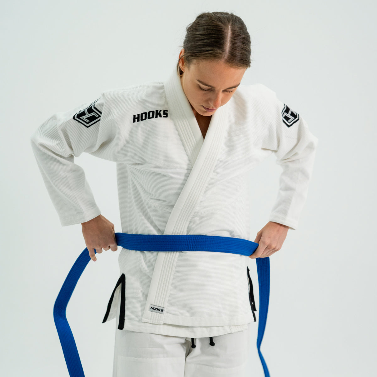 Hooks BJJ GI - Prolight II - White with Black – Hooks Jiu-Jitsu